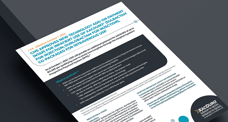 Resources | XACDURO® (sulbactam for injection; durlobactam for ...