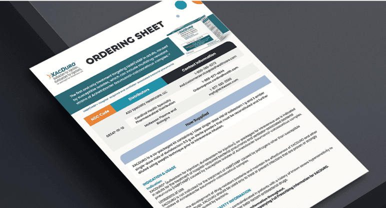 Resources | XACDURO® (sulbactam for injection; durlobactam for ...